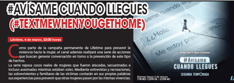 #Avísame cuando llegues – TV&SHOW